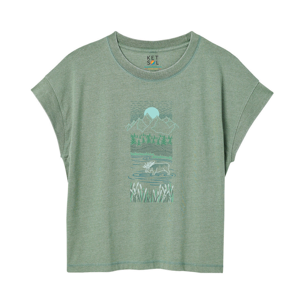 Moose Relaxed Tee | Sage - Preorder – eNDē project